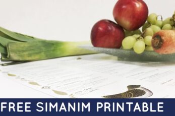 Rosh Hashanah Simanim + Free Printable - Jewish Moms & Crafters