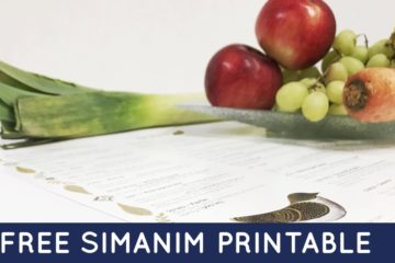 Rosh Hashanah Simanim + Free Printable - Jewish Moms & Crafters