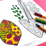 Sukkah Poster Coloring Page - free printable - Jewish Moms & Crafters