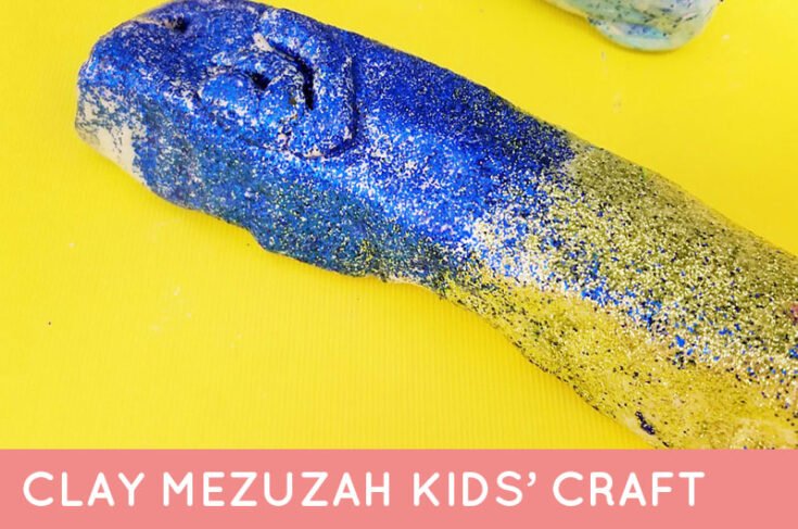 DIY Clay Mezuzah Craft for Kids - Jewish Moms & Crafters