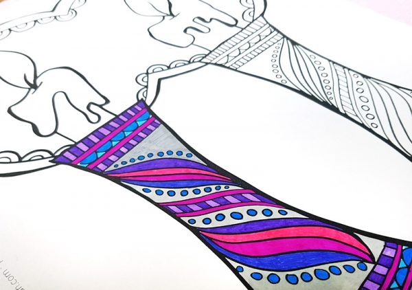 Shabbat Coloring Page for Adults - Jewish Moms & Crafters