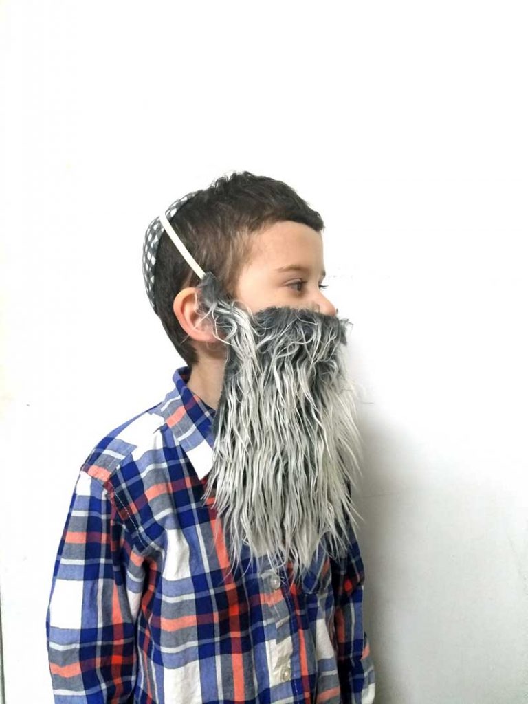 Fake Beard - DIY Costume Beard for Kids - Jewish Moms & Crafters
