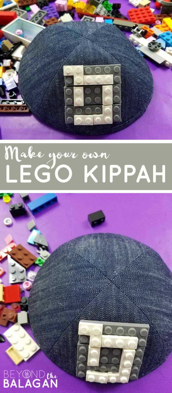 DIY LEGO Kippah - Monogram Yarmulka Idea - Jewish Moms & Crafters