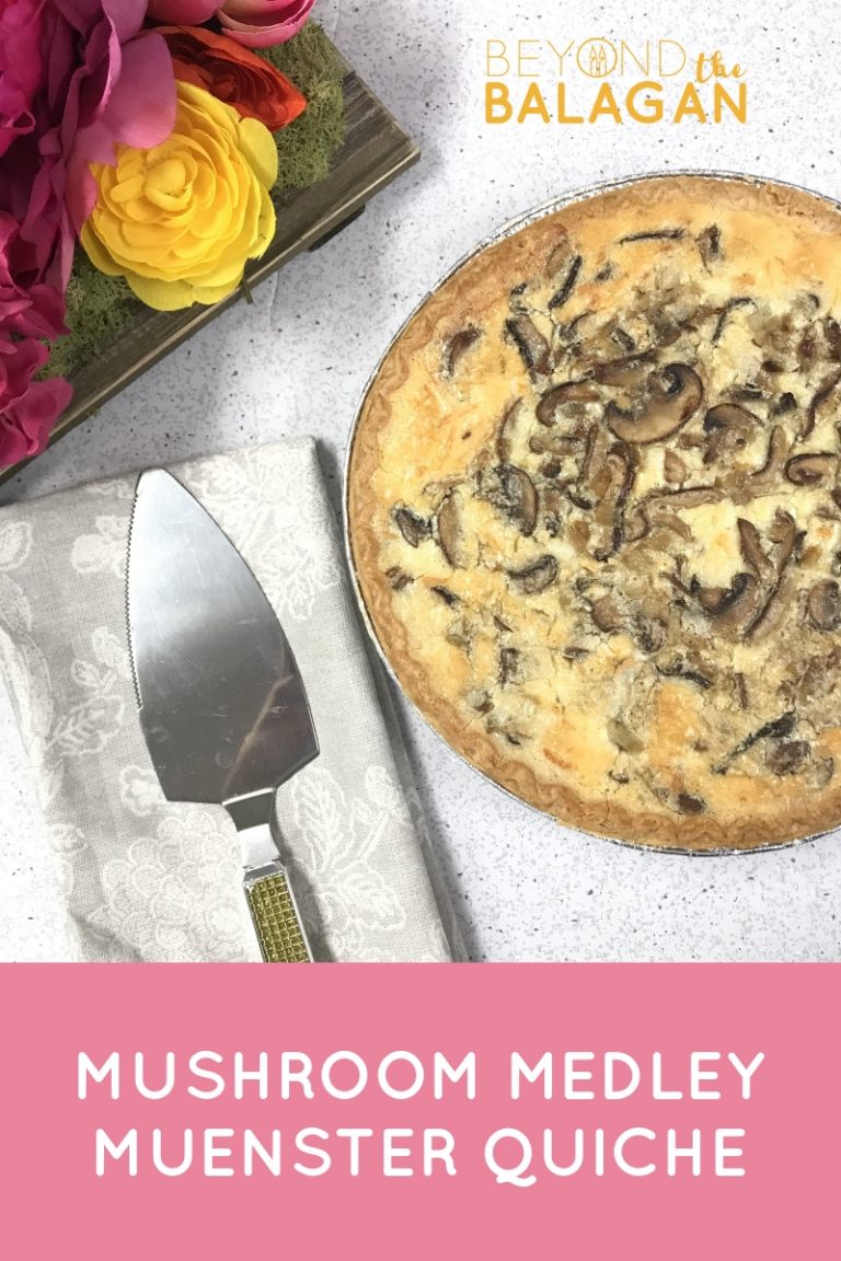 Mushroom Medley Muenster Quiche - Jewish Moms & Crafters