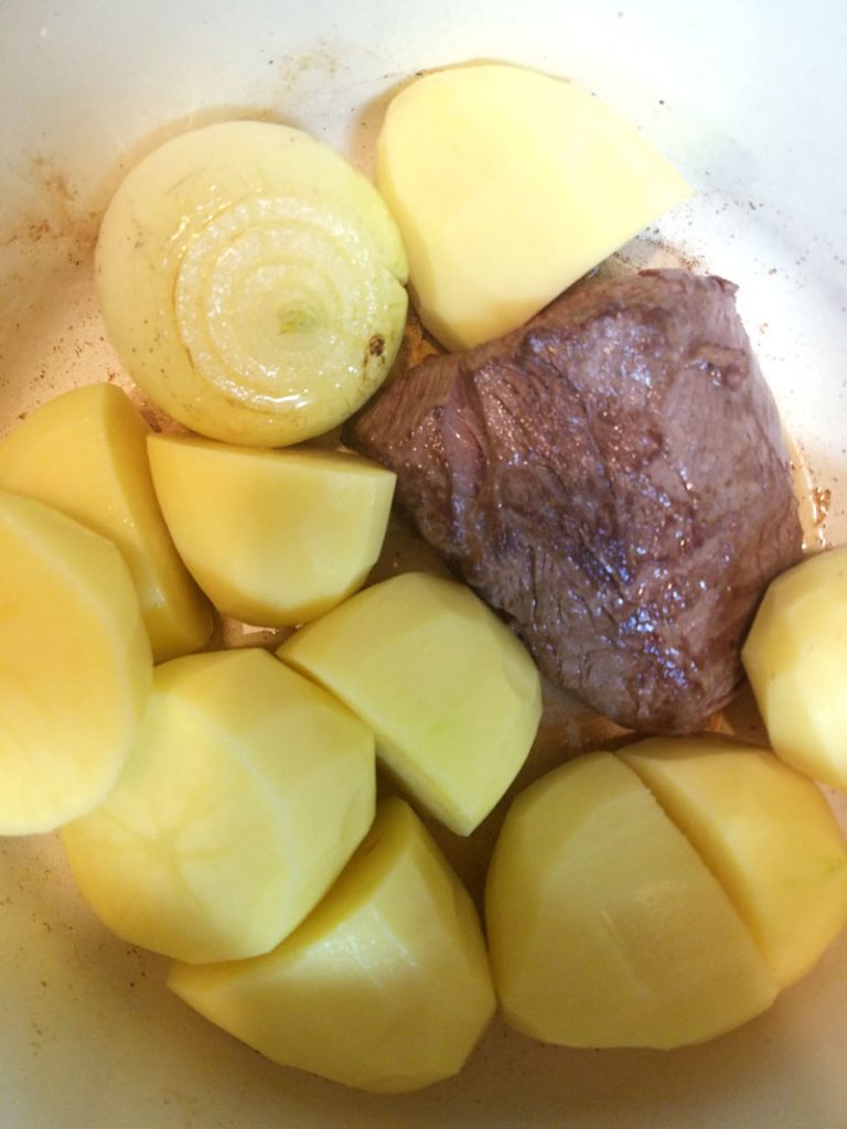Best Cholent Recipe Ever - Jewish Overnight Stew in a Dutch Oven