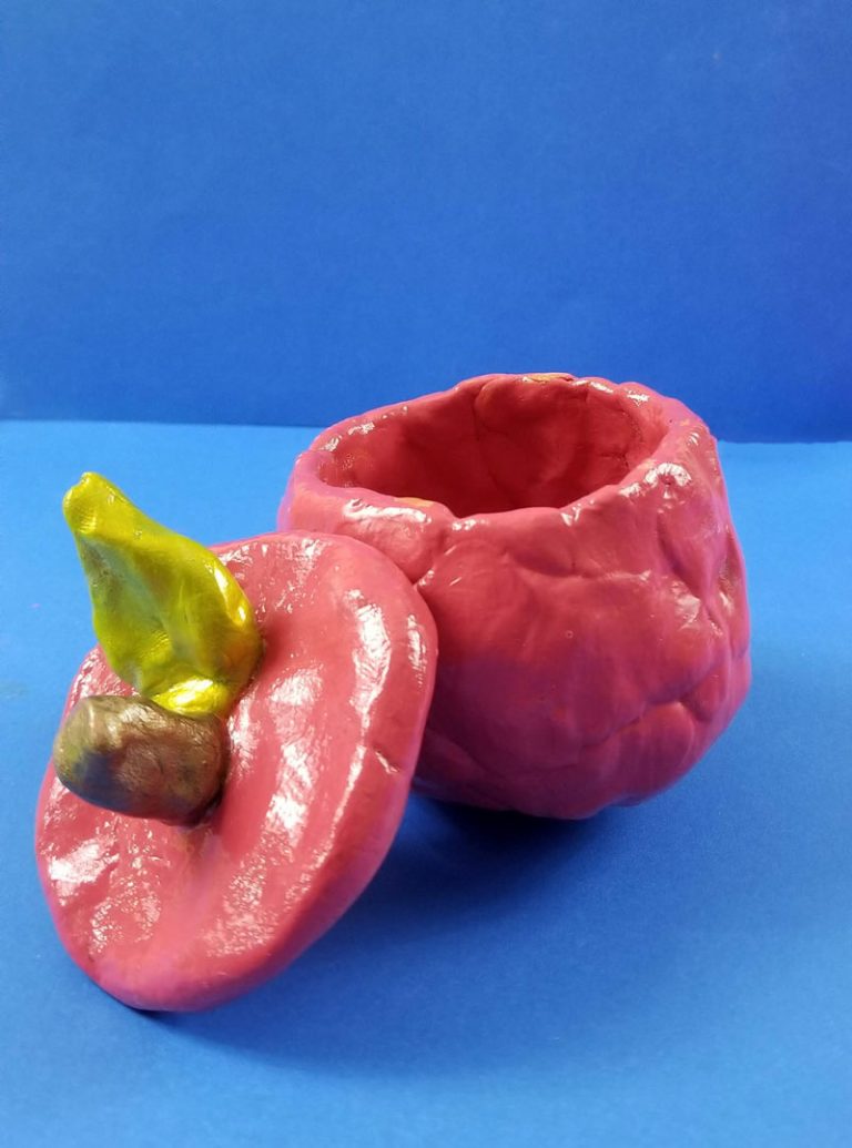 Apple Honey Dish - DIY Pinch Pot - Jewish Moms & Crafters