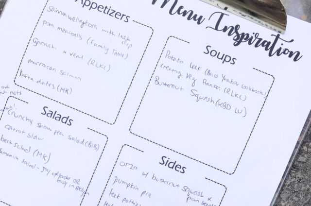 Shabbat Lunch Ideas & Menu Plans - Jewish Moms & Crafters