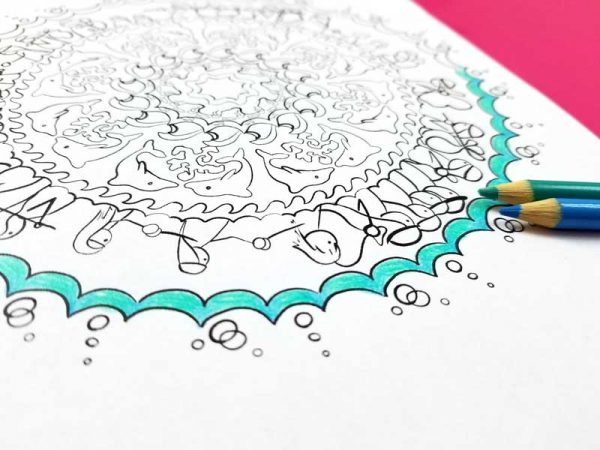 Passover Coloring Page for Adults - free printable