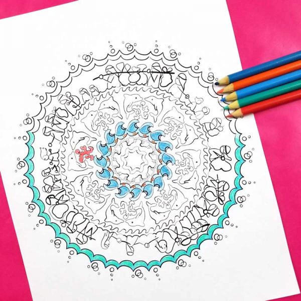 Passover Coloring Page for Adults - free printable