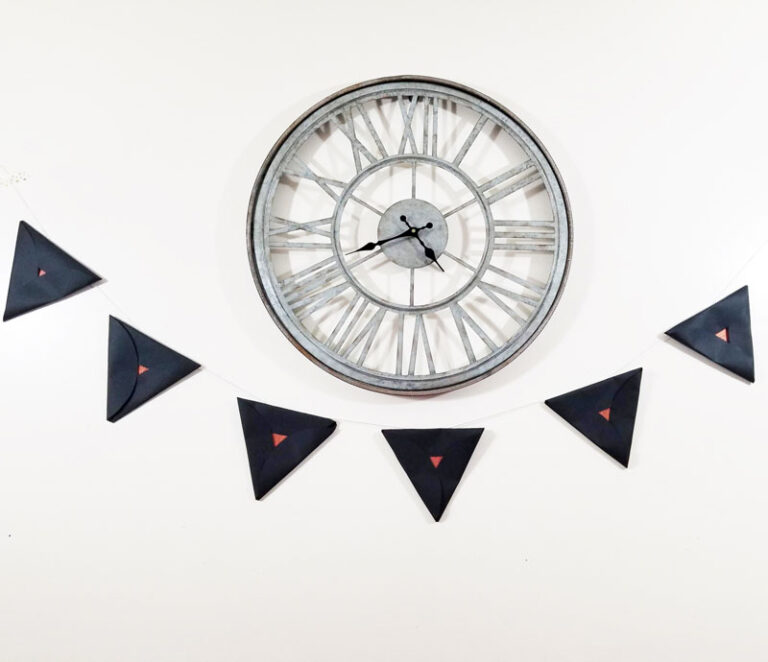 Purim Decoration: Craft a Hamantaschen Pennant Banner