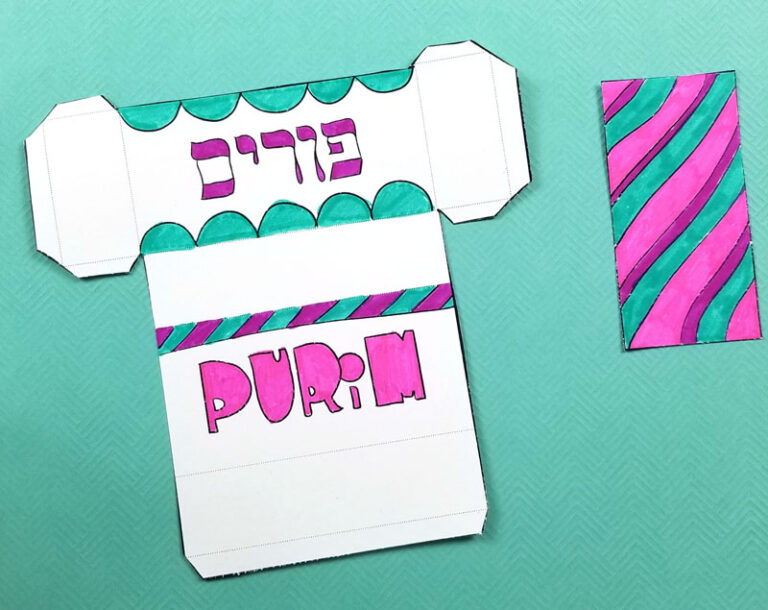 Purim Grogger Craft - Make your own paper noisemaker!