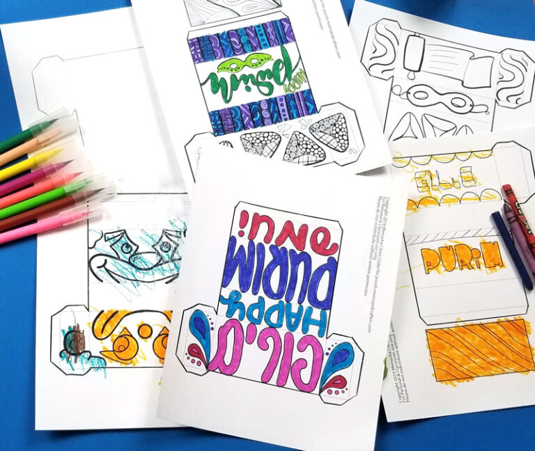 Purim Grogger Craft - Make your own paper noisemaker!