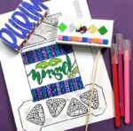 Purim Grogger Craft - Make your own paper noisemaker!