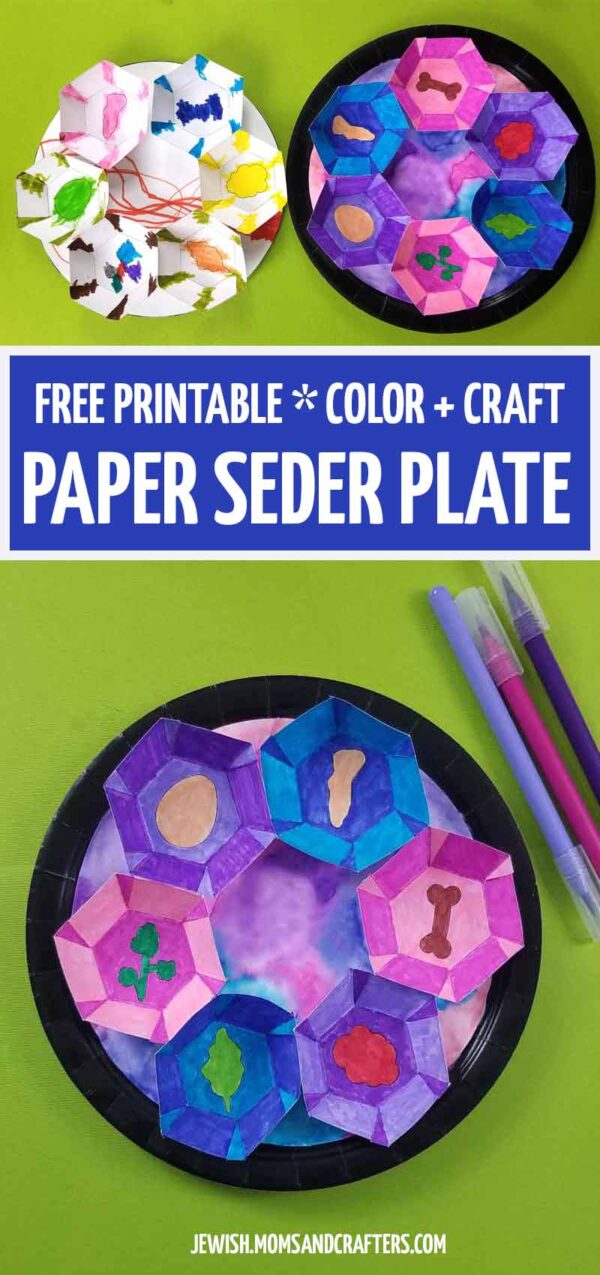 Seder Plate Craft for Kids - Free Printable Template