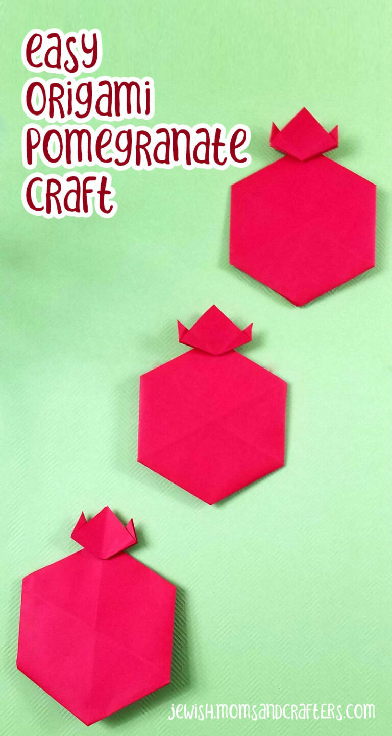 Rosh Hashanah Craft - Origami Pomegranates! - Jewish Moms & Crafters