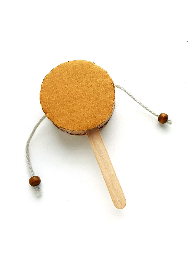 Spin Drum Craft - Easy DIY Musical Instrument & Noisemaker for Kids