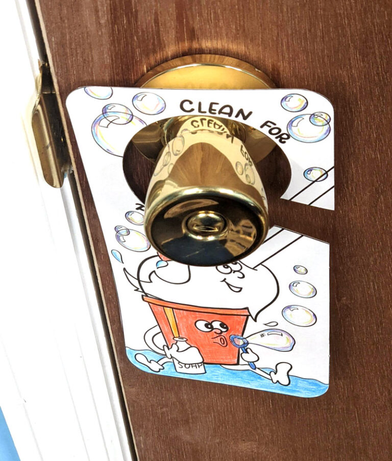 No Chametz Sign - Free Printable Door Hanger - Jewish Moms & Crafters