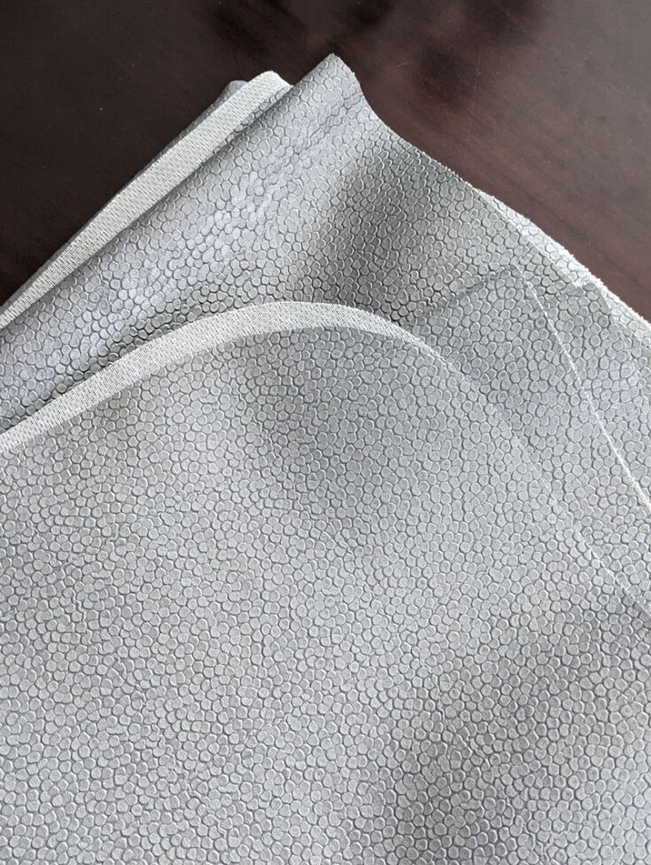 Faux Leather Tablecloth: DIY in Five Minutes from Yardage