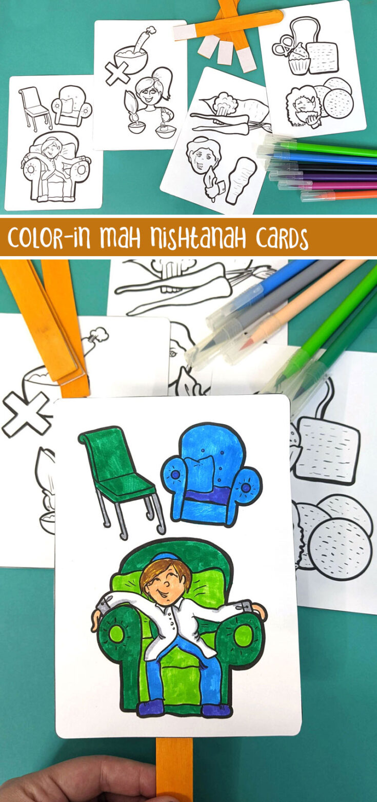 Mah Nishtanah Prompt Cards - Four Questions of Passover Craft