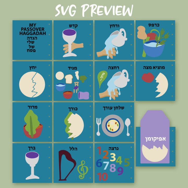 Sensory Haggadah Template - an Interactive Quiet Book!