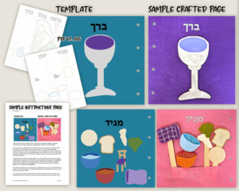 Sensory Haggadah Template - an Interactive Quiet Book!