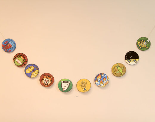 Ten Plagues Banner - Jewish Moms & Crafters