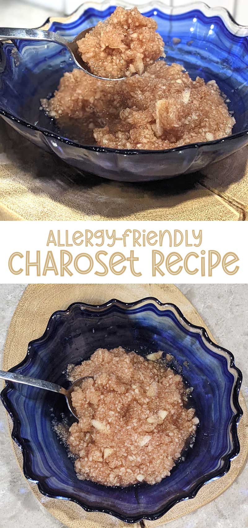 Nut Free Charoset - Small Batch Recipe - Jewish Moms & Crafters