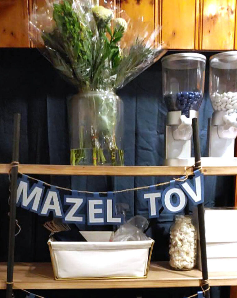 Mazel Tov Banner - Free Printable Template + Cut File