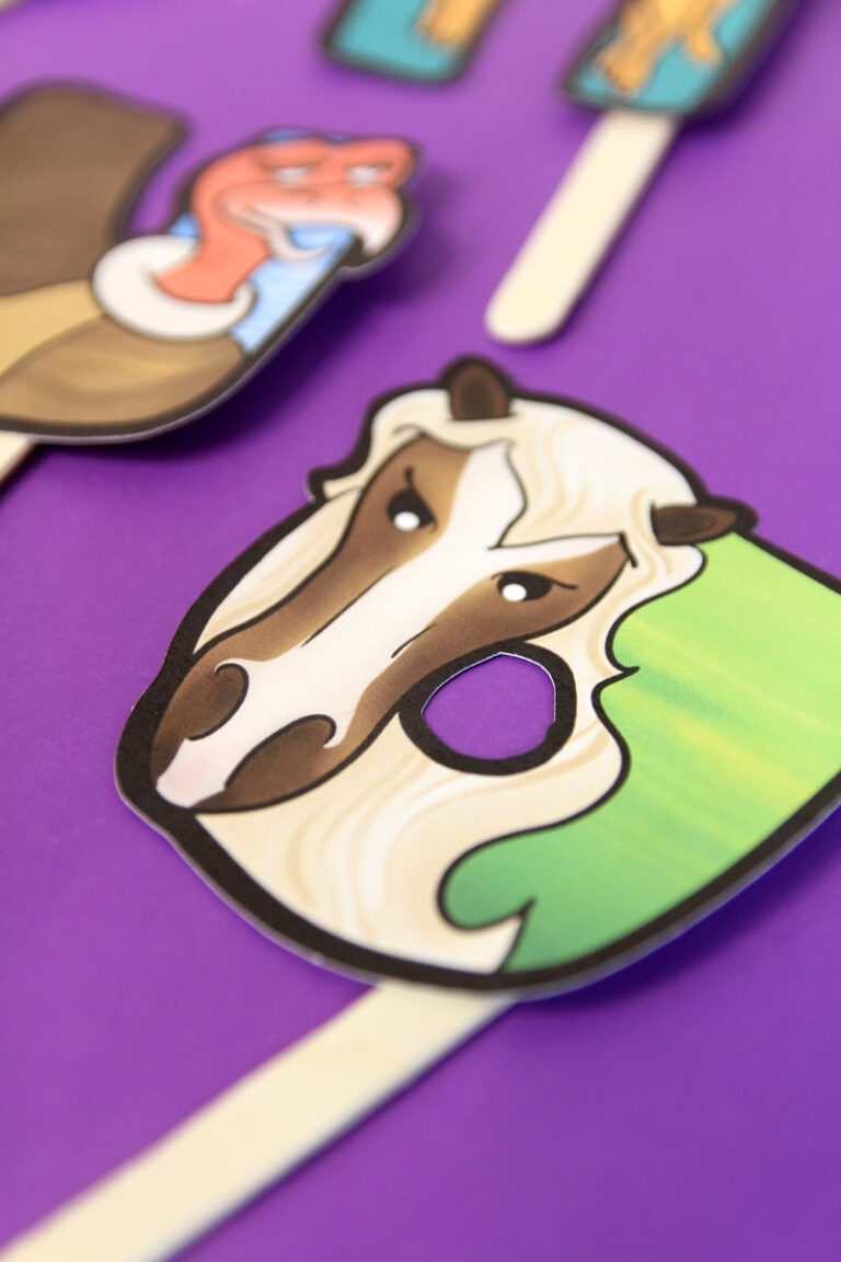 Aleph Bet Animal Puppets - Printable Craft for Kids