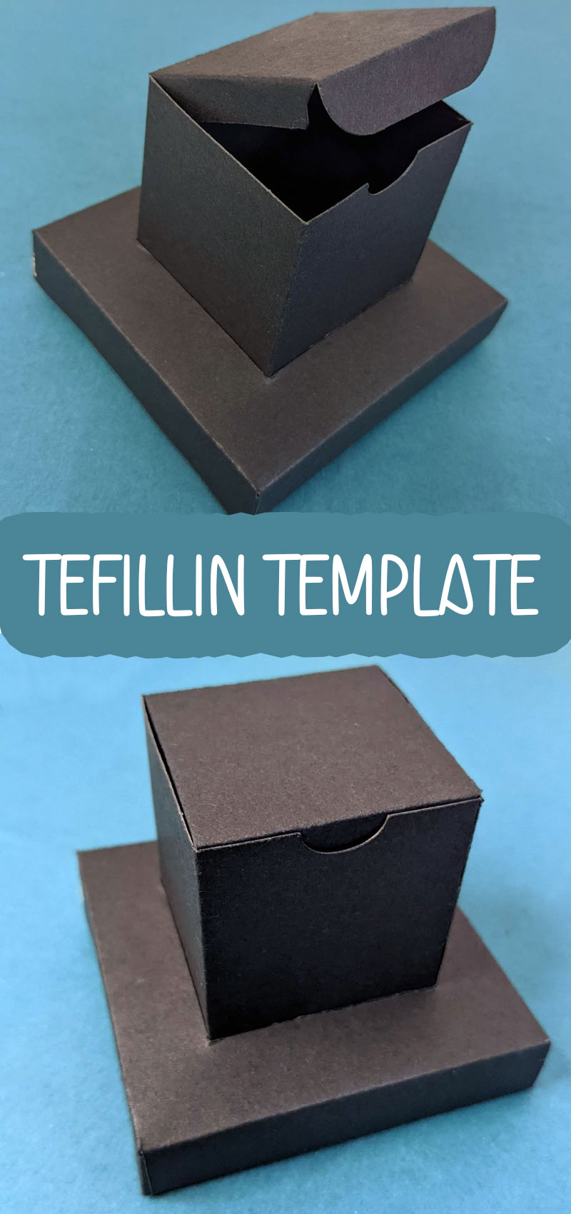 Tefillin Box Template for Bar Mitzvahs - Jewish Moms & Crafters