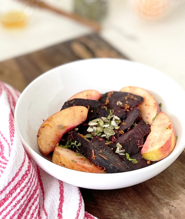Apple Beet Salad Recipe with Pumpkin Seeds