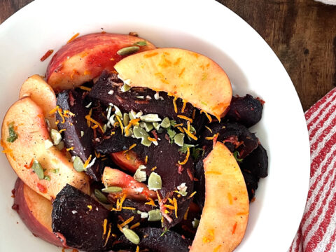 Apple Beet Salad Recipe with Pumpkin Seeds