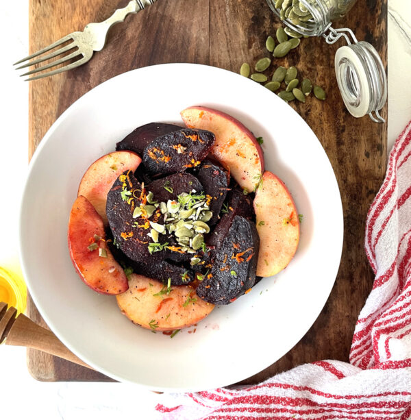 Apple Beet Salad Recipe with Pumpkin Seeds