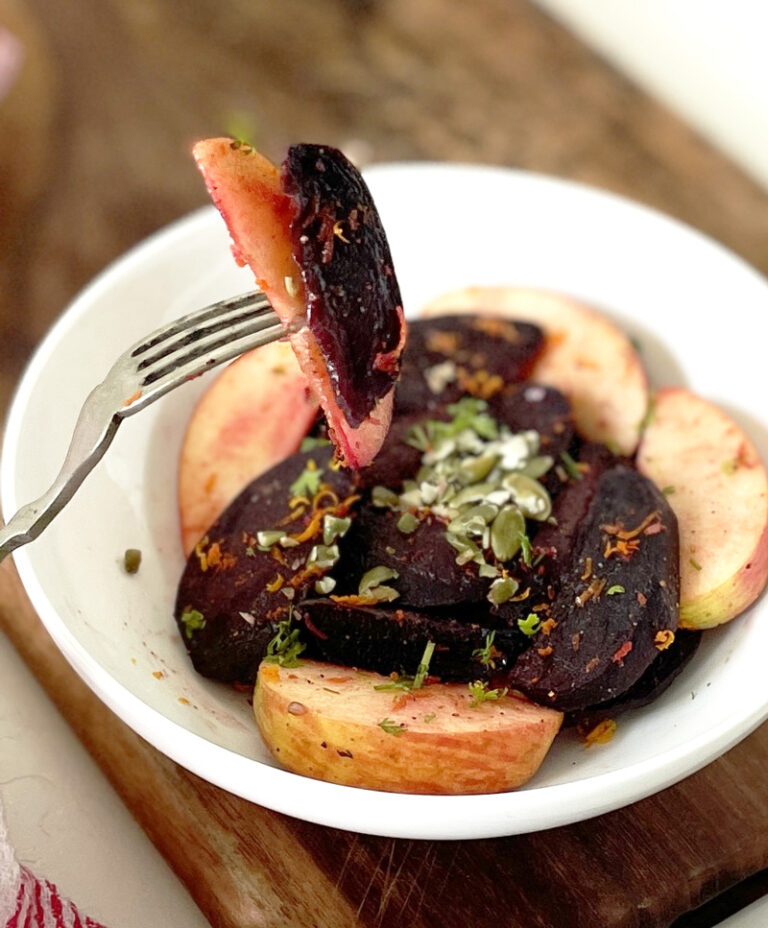 Apple Beet Salad Recipe with Pumpkin Seeds