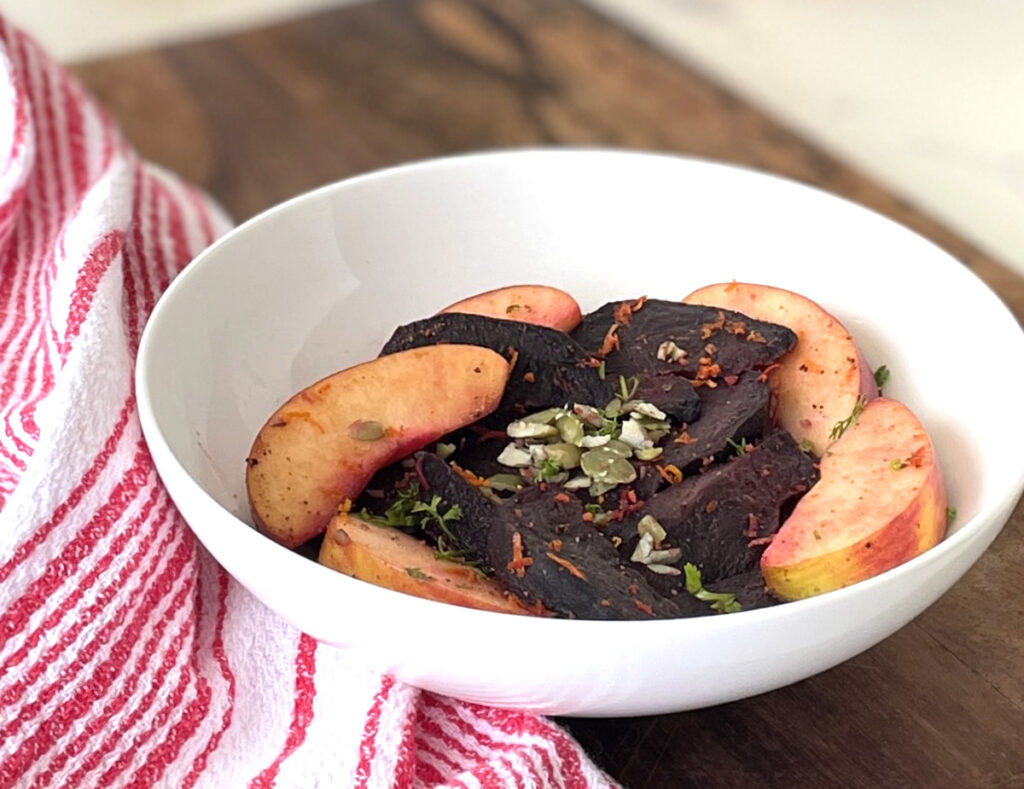 Apple Beet Salad Recipe with Pumpkin Seeds