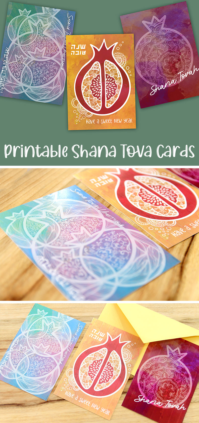 Rosh Hashanah Cards - Free Printable Greeting Cards for the Jewish New Year