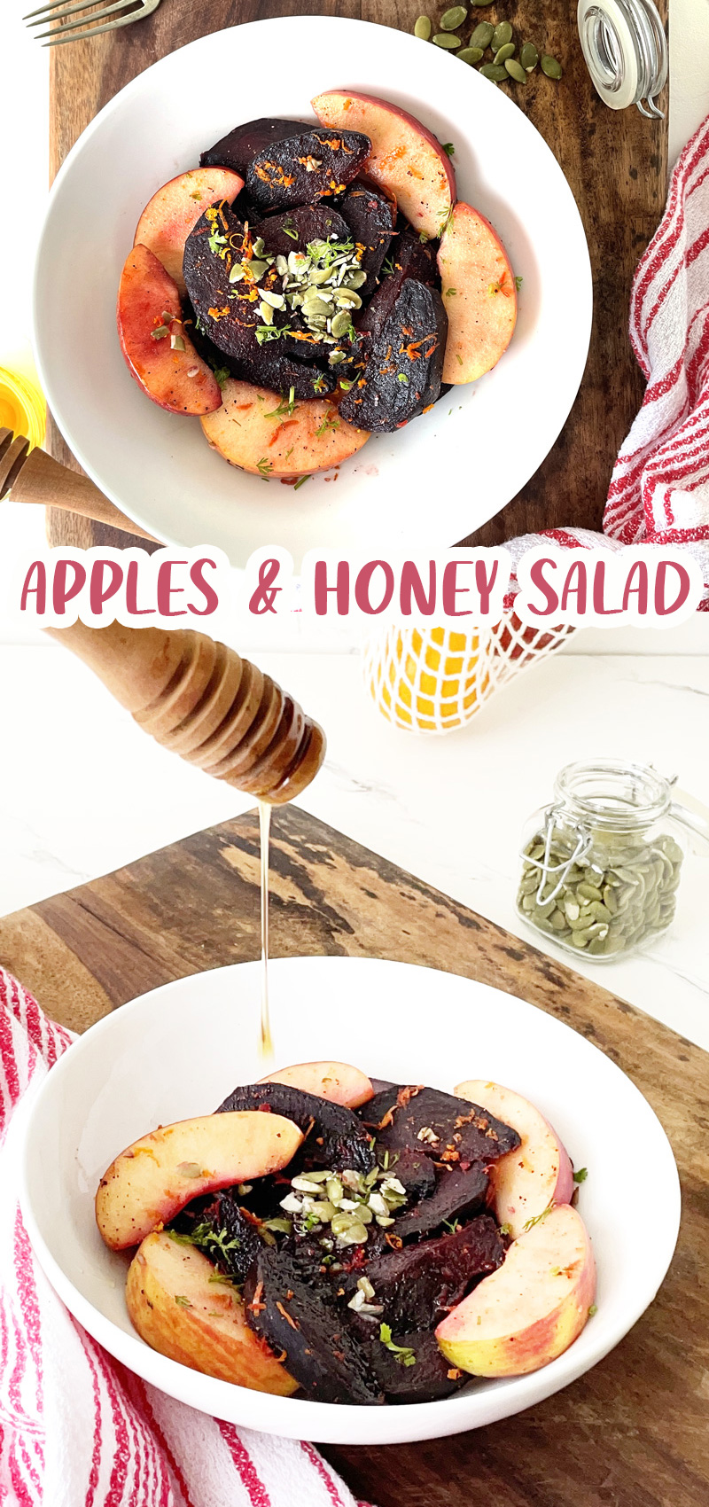 Apple Beet Salad Recipe with Pumpkin Seeds