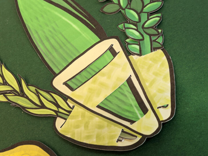 Lulav and Etrog Craft for Kids - Jewish Moms & Crafters