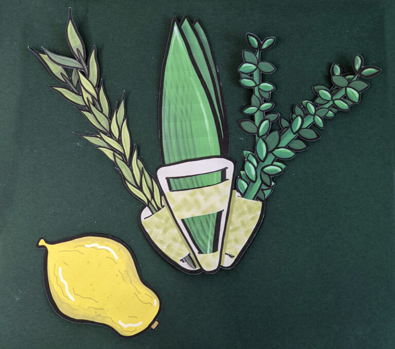 Lulav and Etrog Craft for Kids – Idiom Studio