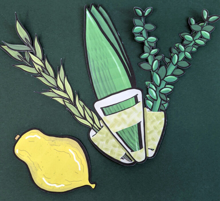 Lulav and Etrog Craft for Kids – Idiom Studio