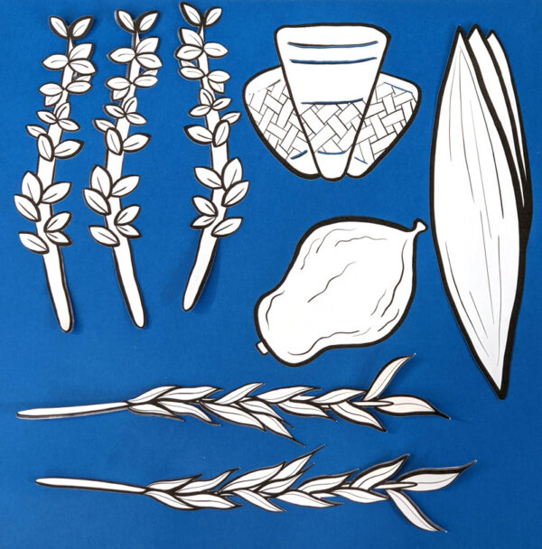 Lulav and Etrog Craft for Kids - Jewish Moms & Crafters