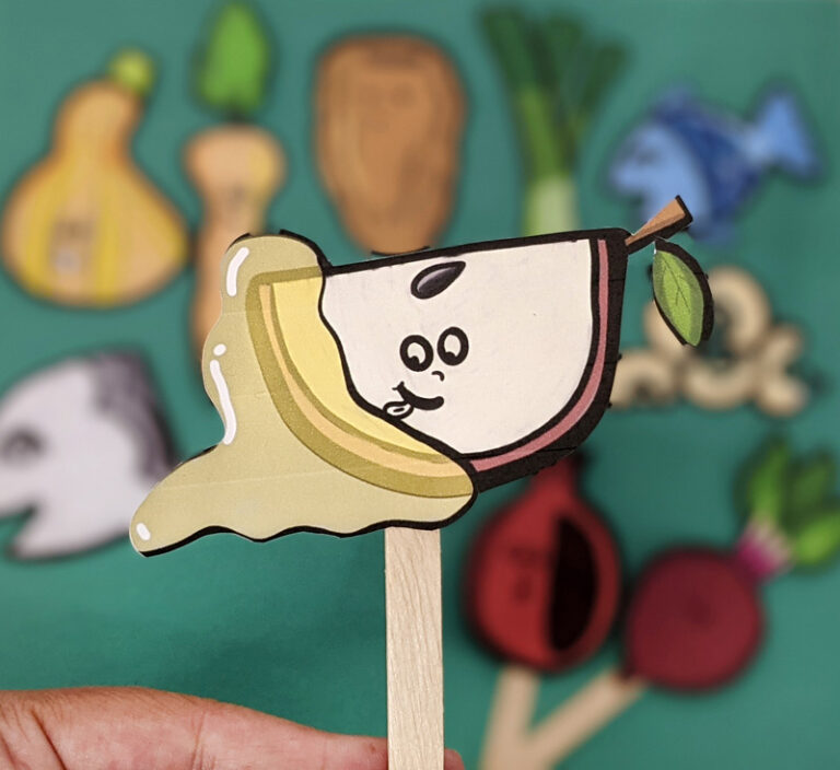 Printable Simanim Puppets - Rosh Hashanah Craft for Kids - Jewish Moms ...