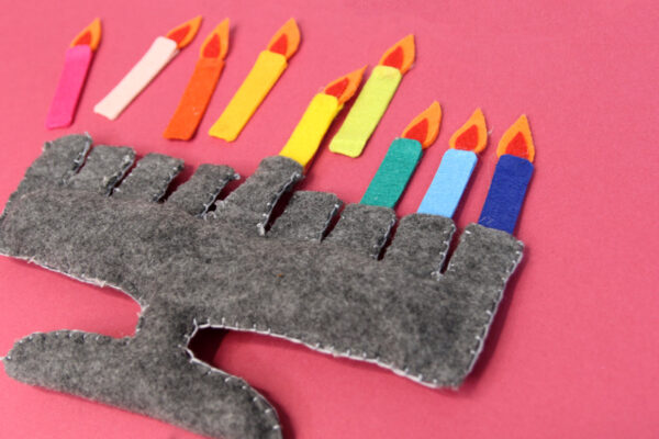 Felt Menorah Pattern - Kids' Toy Menorah