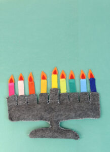 Felt Menorah Pattern - Kids' Toy Menorah