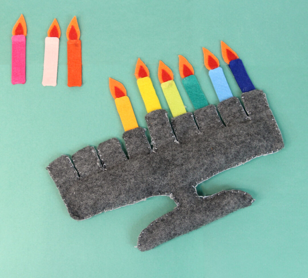 Felt Menorah Pattern - Kids' Toy Menorah