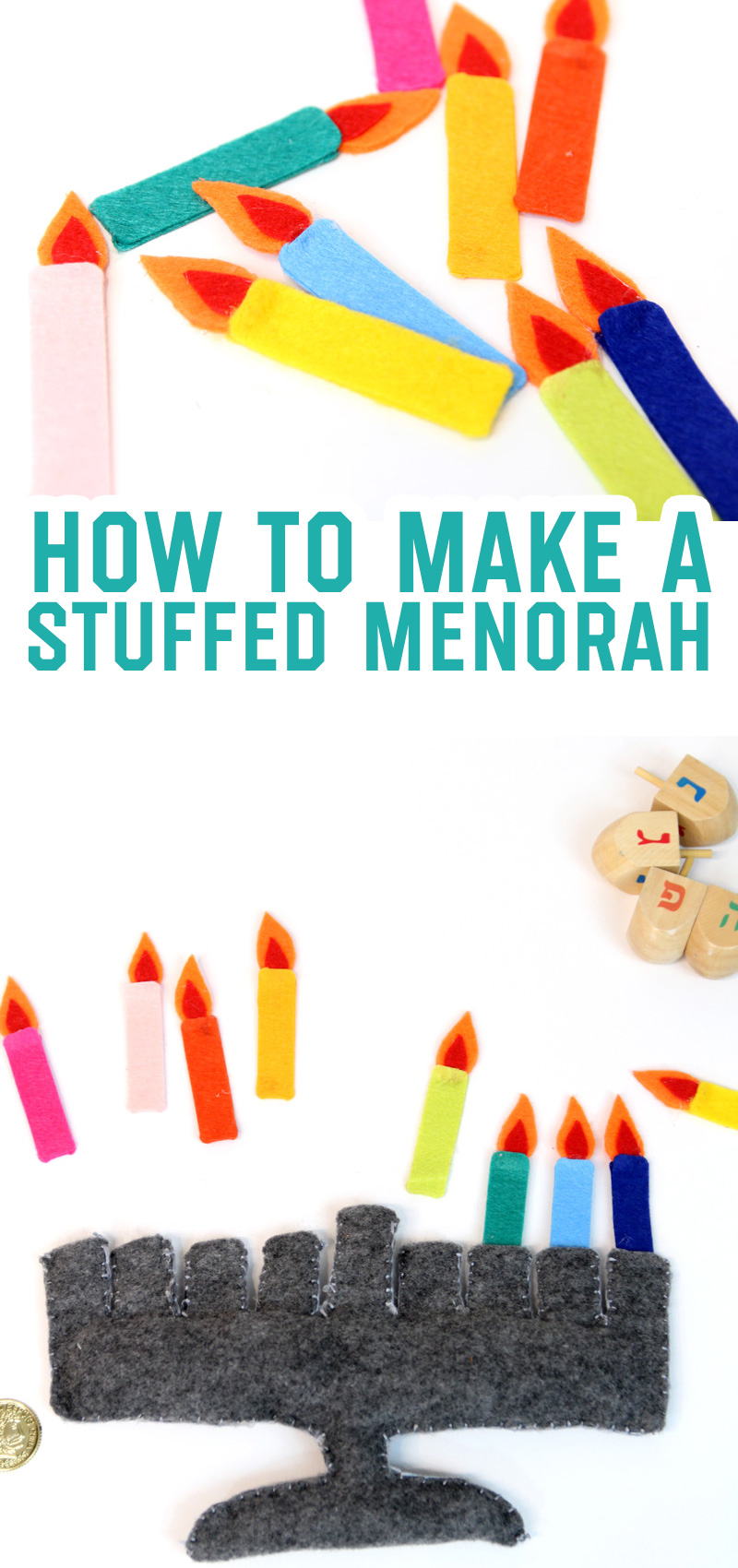 Felt Menorah Pattern - Kids' Toy Menorah