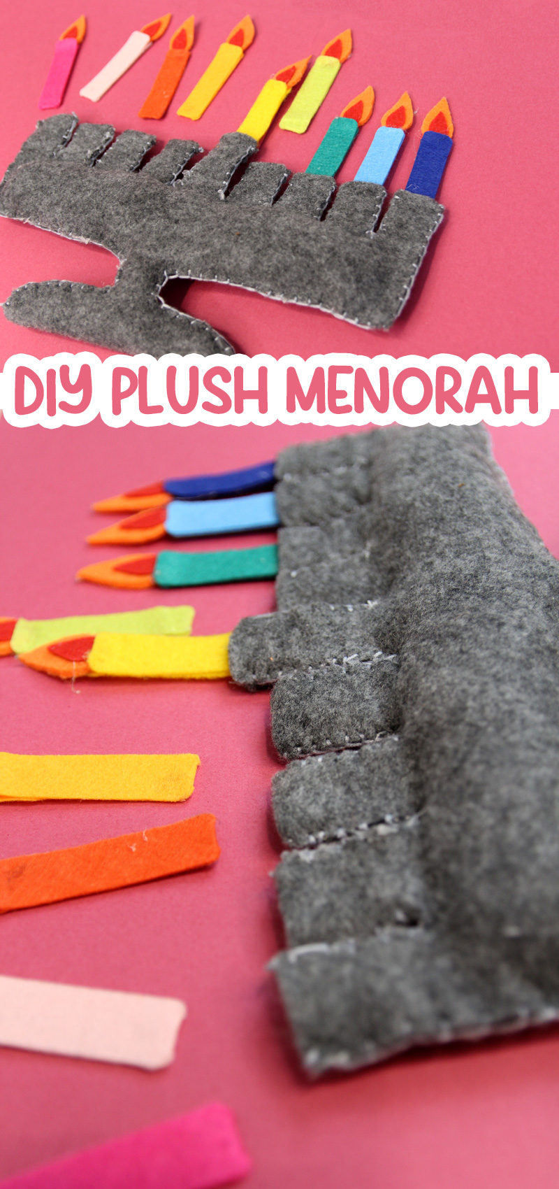 Felt Menorah Pattern - Kids' Toy Menorah