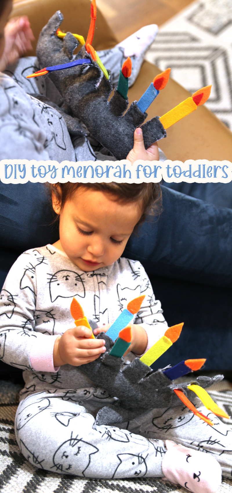 Felt Menorah Pattern - Kids' Toy Menorah