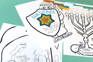 Chanukah Coloring Pages - Jewish Moms & Crafters