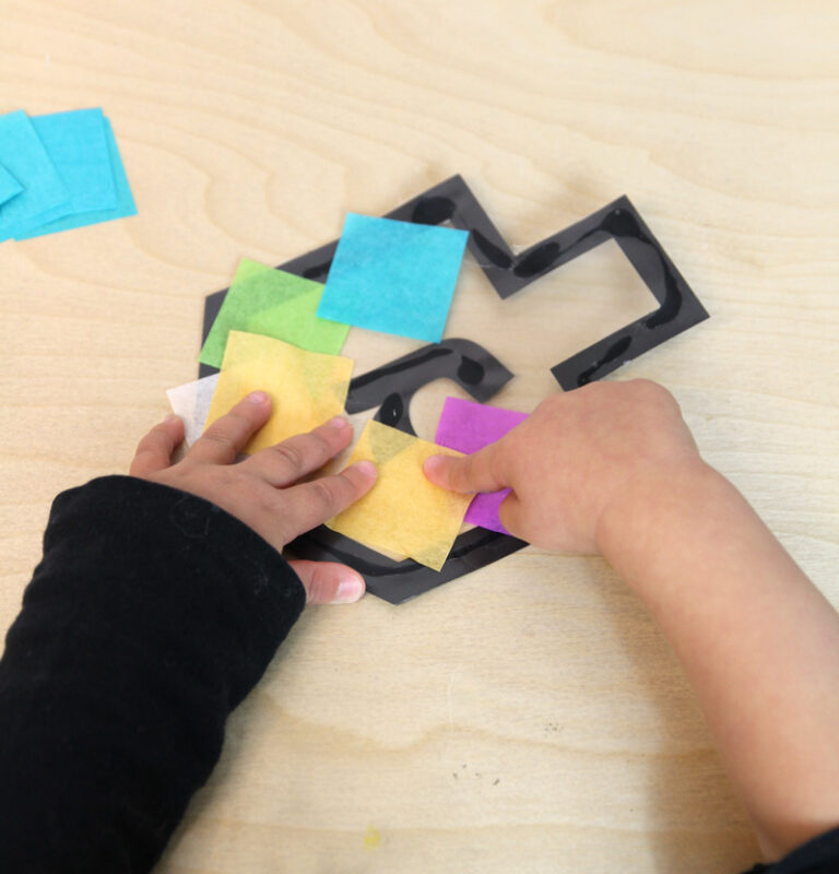 Hanukkah Suncatchers Craft for Toddlers and Preschool